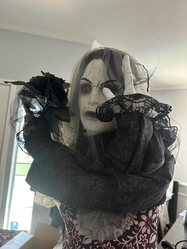 Haunted Hill Farm 5.92-ft Freestanding Moaning Lighted Corpse Bride ...