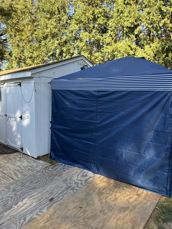 Sunshine Valley 10-ft x 10-ft Square Brown Pop-up canopy in the ...