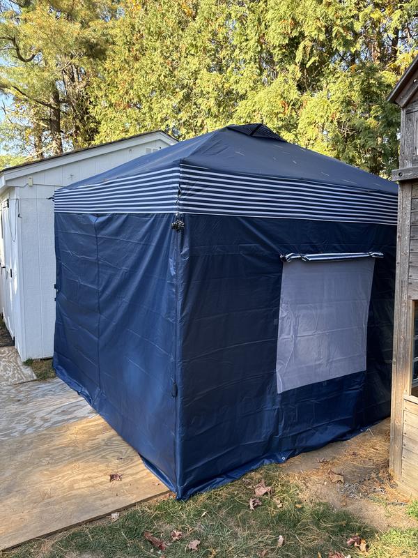 Sunshine Valley 10-ft x 10-ft Square Brown Pop-up canopy in the ...