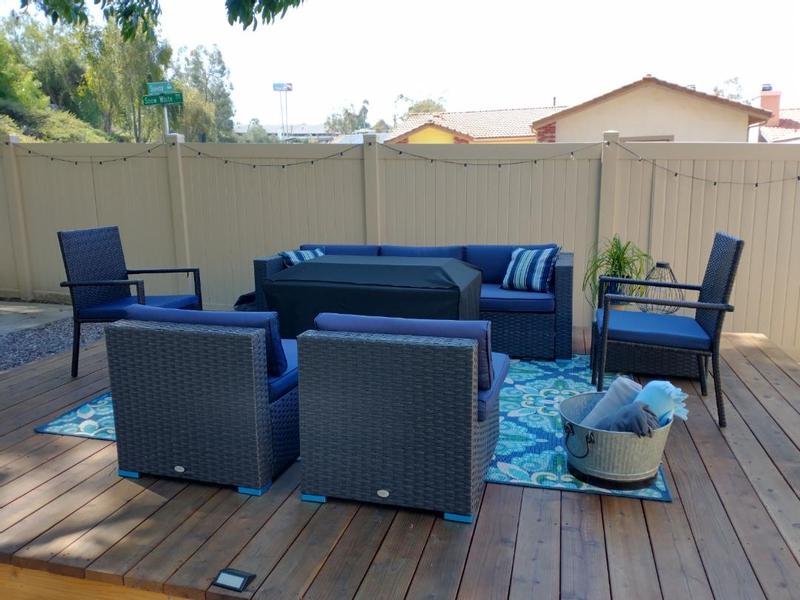 Sunshine Valley Set of 2 Rattan Black Steel Frame Stationary Dining ...