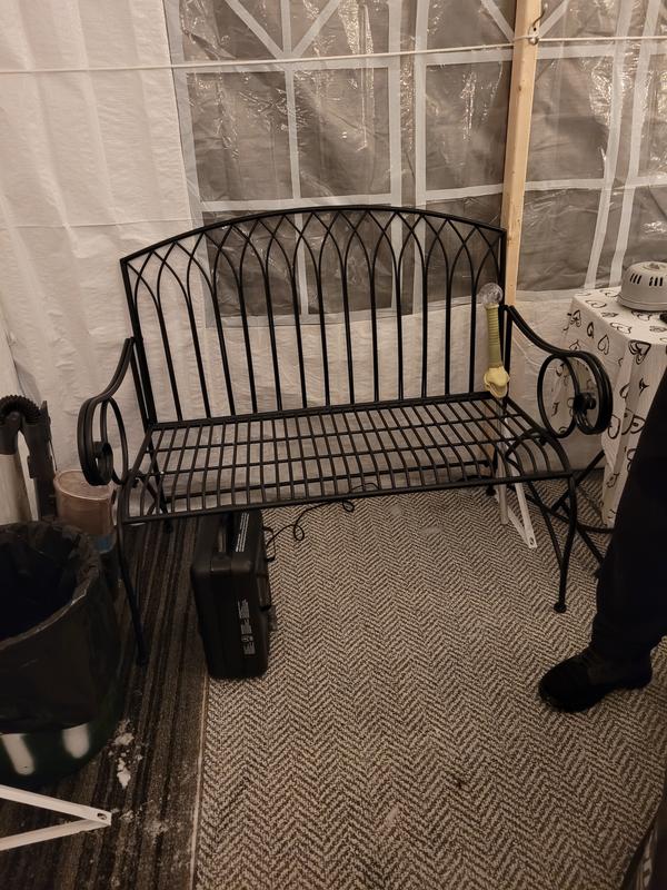 Alpine Corporation 44-in L Iron Park Bench BAZ424 at Lowes.com