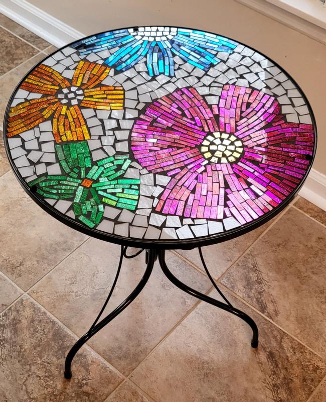 Alpine Corporation Multicolor Glass Modern Coffee Table HMD210 at Lowes.com