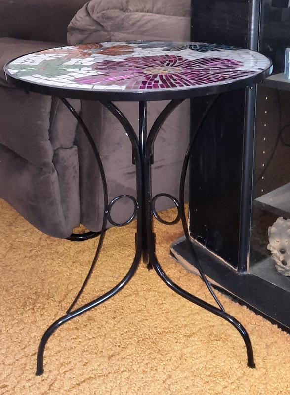 Alpine Corporation Multicolor Glass Modern Coffee Table HMD210 at Lowes.com