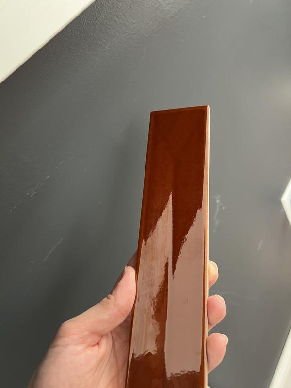 Apollo Tile Horizonte Caramel 2-in x 16-in Glossy Ceramic Wall Tile ...