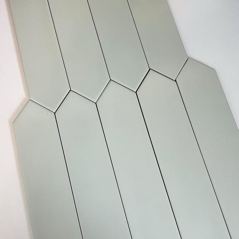 Apollo Tile Piquet Tea Green 2-in x 10-in Matte Ceramic Stone Look ...