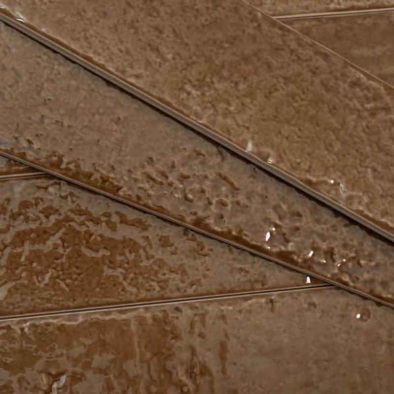 Apollo Tile Valenza Terra Mocha 2-in x 16-in Glossy Ceramic Subway ...