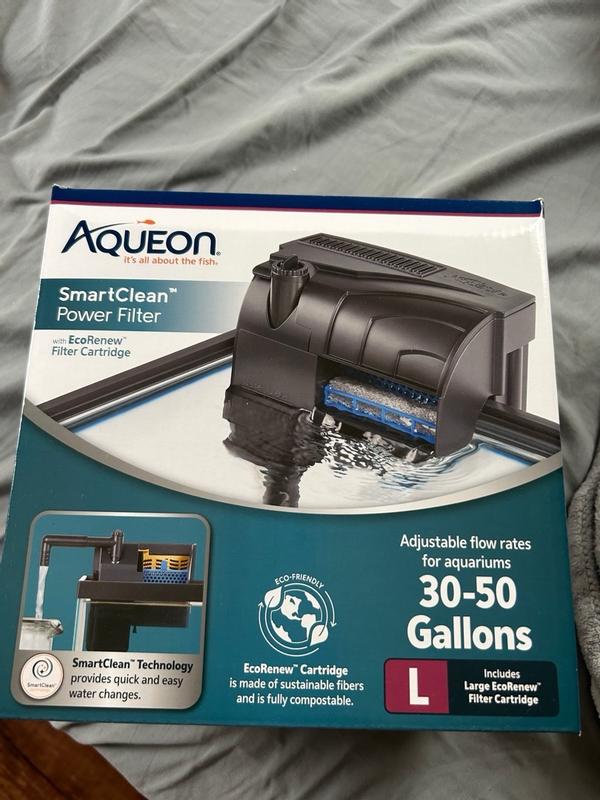 Aqueon SmartClean Power Filter with EcoRenew Filter Cartridge, 400 ...