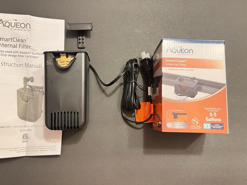 Aqueon QuietFlow SmartClean Internal Aquarium Filter, Medium | Petco