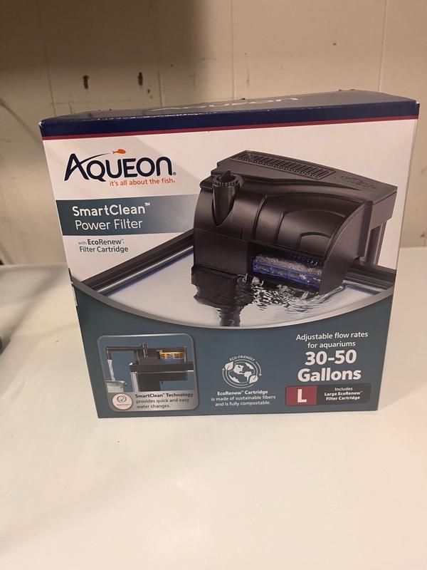 Aqueon SmartClean Power Filter with EcoRenew Filter Cartridge, 400 ...