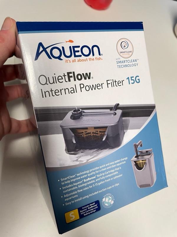 Aqueon QuietFlow SmartClean Internal Aquarium Filter, X-Small | Petco
