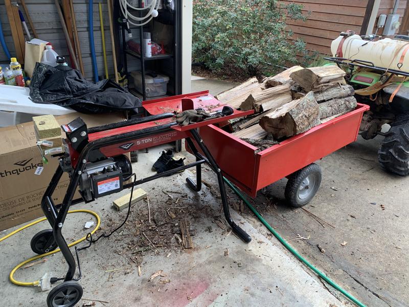 Earthquake Earthquake Electric W500 Log Splitter with Stand 5-Ton 15 ...