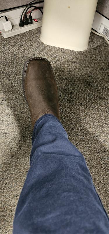 Ariat Men's Groundbreaker Chelsea Wide Square Toe Waterproof Steel Toe ...