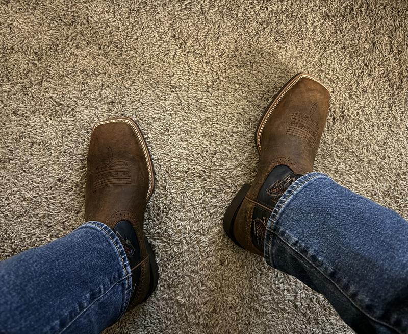 Ariat Men's Sport Cool VentTEK Western Boots, 10 EE,Dark Tan/Two Tone ...