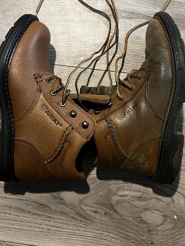 Ariat Women's Macey Lace Up Non-Safety Toe Work Boots, 9 B,Dark Peanut ...