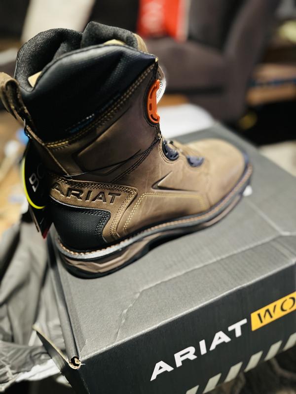 Ariat Men's WorkHog XT Carbon Toe Waterproof Work Boots, 8 in., BOA Fit ...