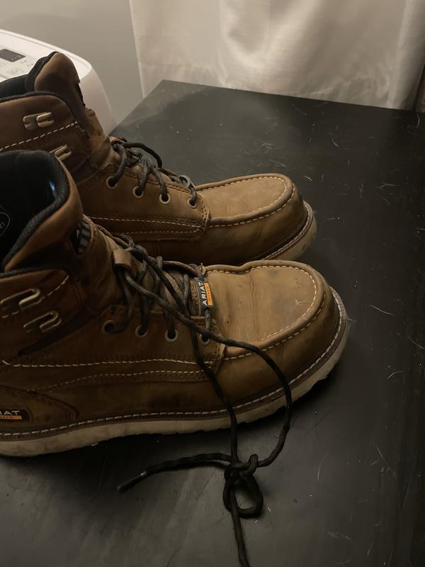 Ariat Men's Rebar Wedge Moc Toe 6 in. Wateproof Work Boot, 10053614 at ...