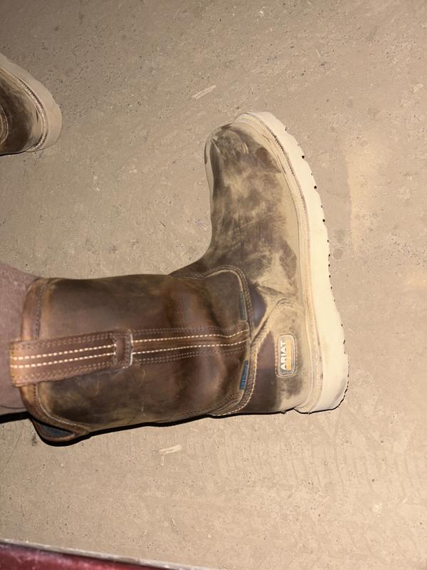 Ariat Men's Rebar Wedge Pull-On Waterproof Composite Toe Work Boot ...