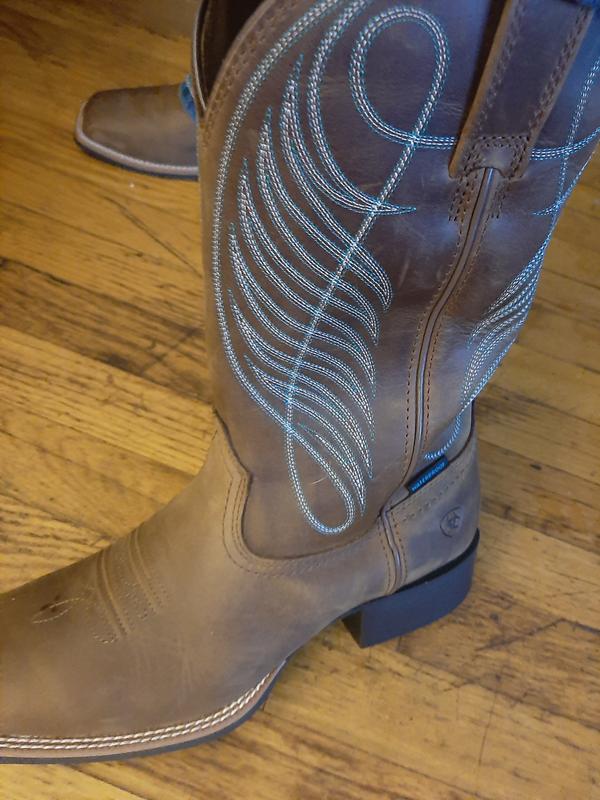 Ariat Women's Round Up Wide Square Toe Waterproof Western Boot at ...
