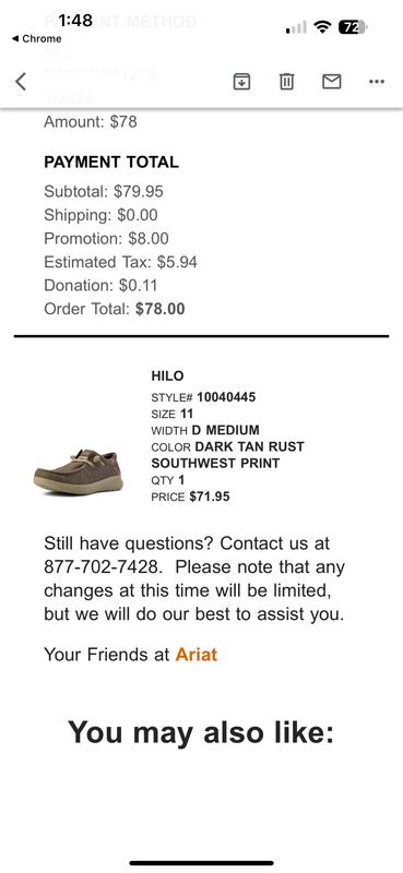 Ariat Men's Hilo Casual Slip-On Shoes at Tractor Supply Co