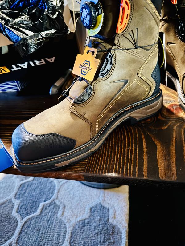 Ariat Men's WorkHog XT Carbon Toe Waterproof Work Boots, 8 in., BOA Fit ...