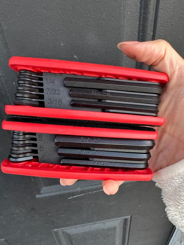 Arrow Fastener Assorted Metric and standard (SAE) 16 -Pieces Hex key ...