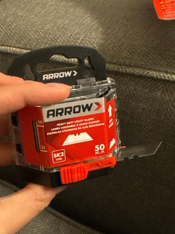 Arrow Fastener 3/4-in Carbon Steel Utility Razor Blade 50 -Pack in the ...