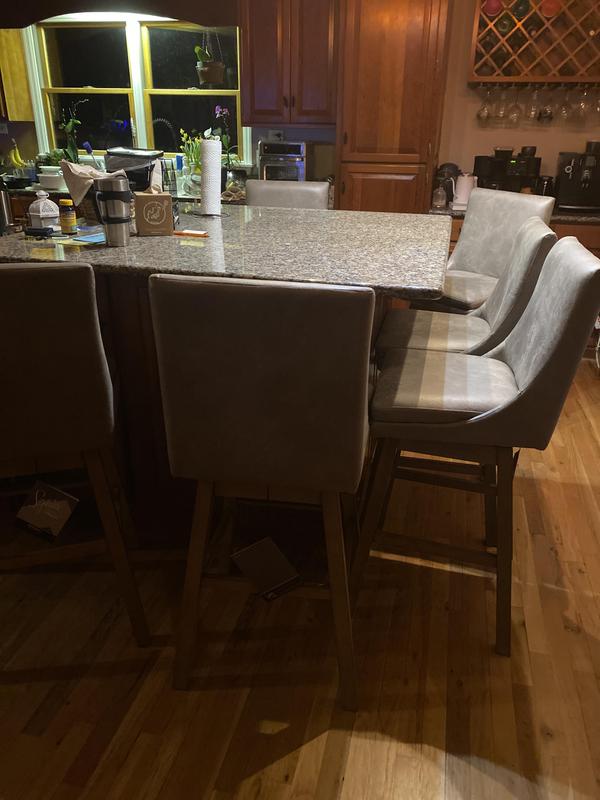 Signature Design by Ashley Tallenger Light Gray Counter Height Bar ...