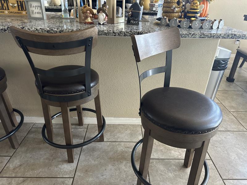 Signature Design by Ashley Pinnadel Light Brown Counter Height ...