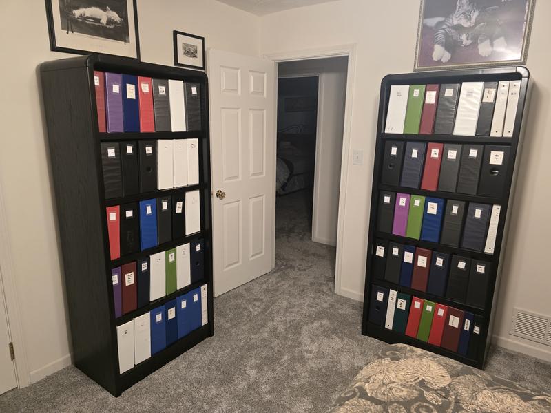 Signature Design by Ashley Rowanbeck 72 Inch Black Bookcase with ...