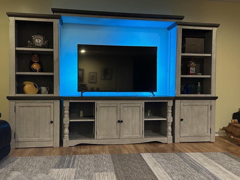 Signature Design by Ashley Havalance Two Tone Farmhouse Style Left Pier ...