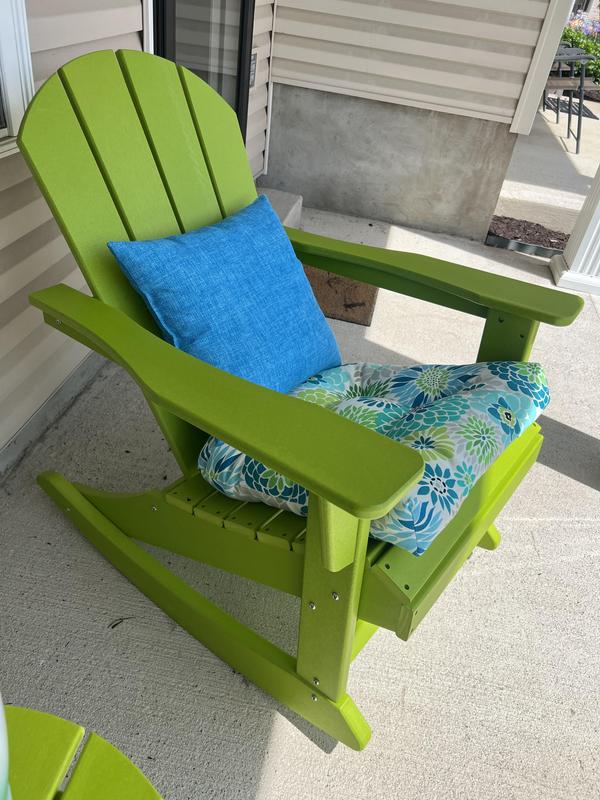 Westin Furniture Laguna Set of 2 Gray Hdpe Frame Rocking Chair with ...