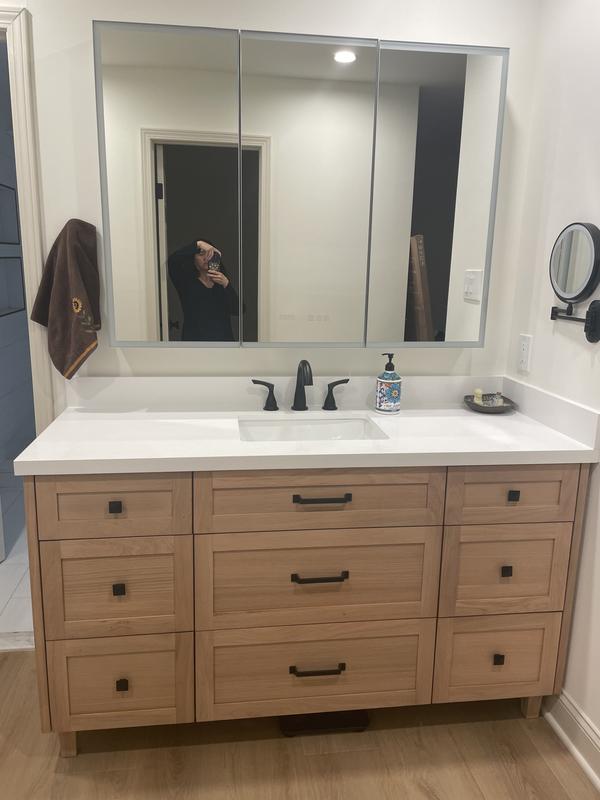 ARIEL Monroe 60-in Gray Undermount Single Sink Bathroom Vanity with ...