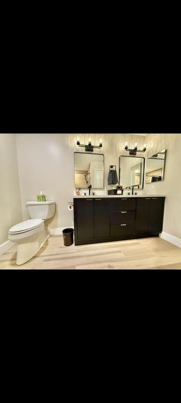 ARIEL Milan 72-in Vintage Blue Undermount Double Sink Bathroom Vanity ...