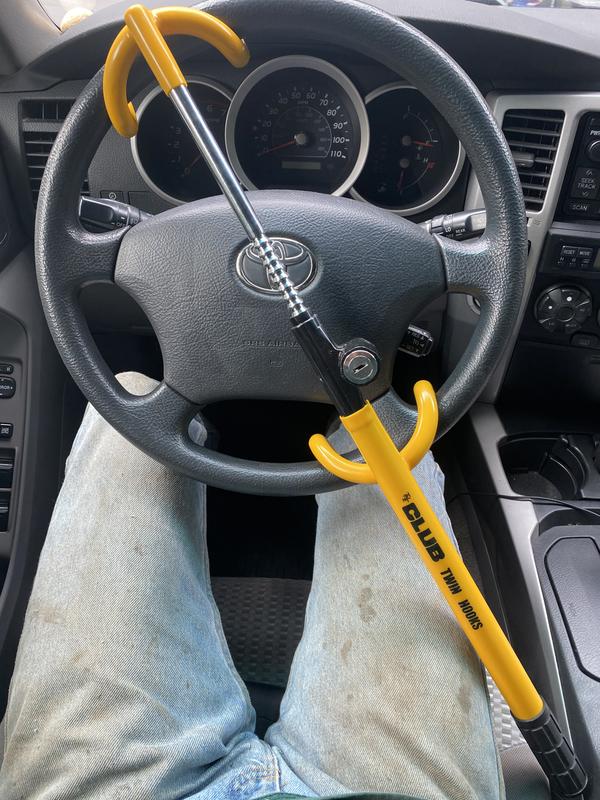 The Club Yellow Twin Hook Steering Wheel Security Lock Reviews