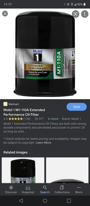 Mobil 1 Extended Performance Premium Oil Filter M1-209A Reviews