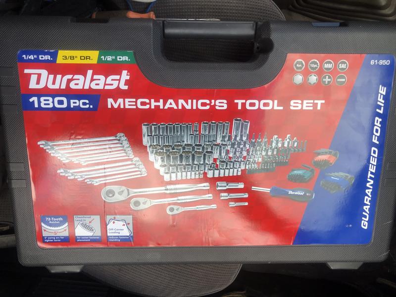 Duralast Mechanics Tool Set, 180 Piece Reviews