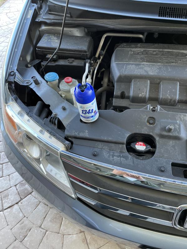 B'laster R134A Refrigerant with Stop Leak and UV Dye with Charging Hose ...
