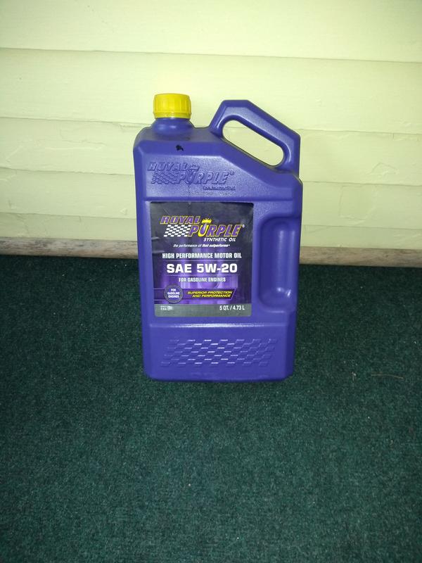 Royal Purple High Performance Full Synthetic Engine Oil 5W-20 5 Quart ...