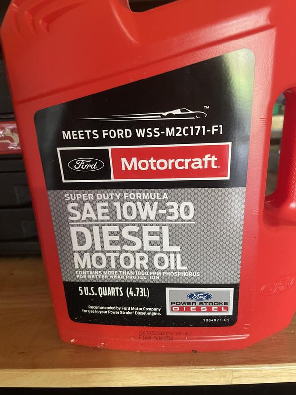 Motorcraft Diesel Conventional Engine Oil 10W-30 5 Quart Reviews