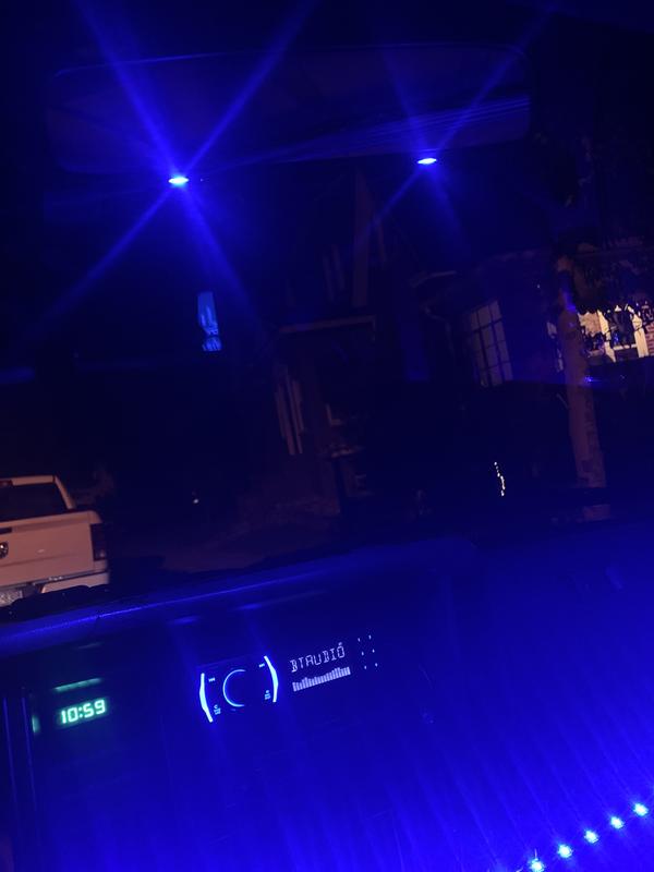 Pilot 10 3/4in Rear View Mirror with Multi - Color LED Map and Mood ...