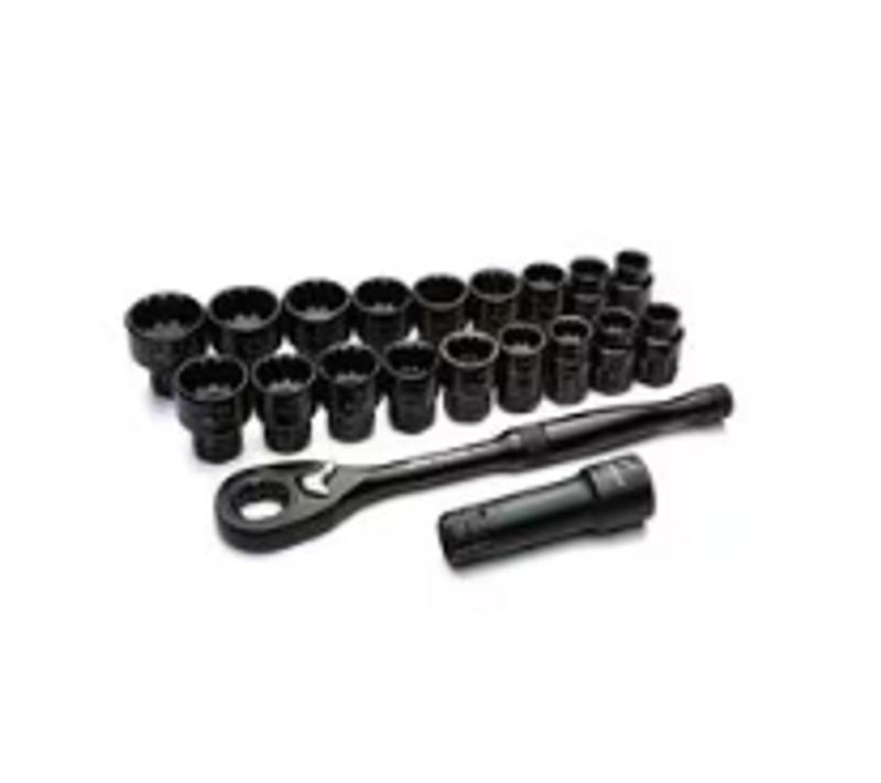 Duralast 3/8in Drive Pass-Through Ratchet and Socket SAE and Metric ...