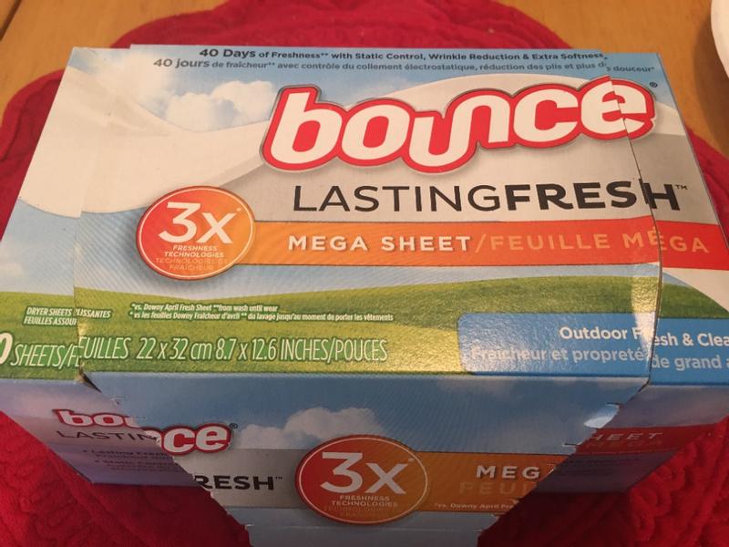 Bounce Lasting Fresh Mega Dryer Sheets, 120 ct, Outdoor Fresh & Clean ...
