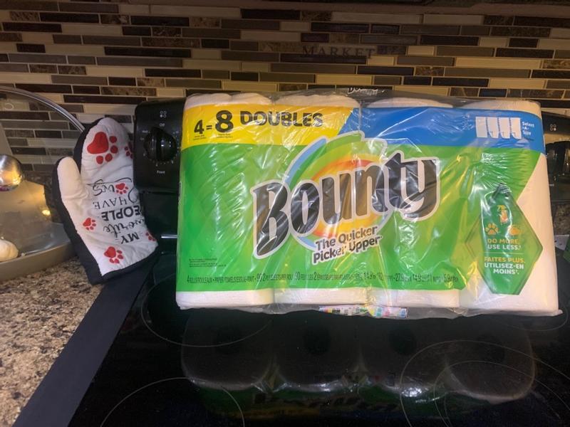 Bounty Select-A-Size Double Plus Roll Paper Towel, 2-ply, 8-pk ...