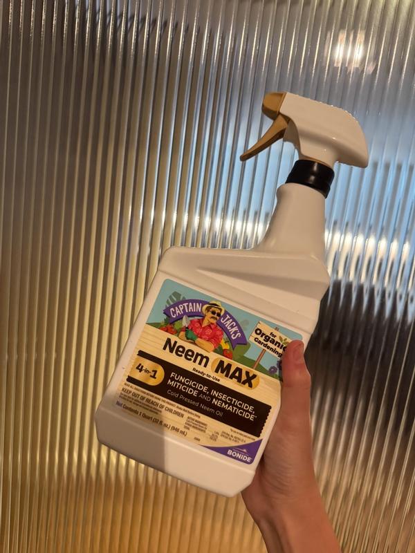 Bonide Captain Jack's Neem Max Ready-to-Use Spray Cold Pressed Neem Oil ...