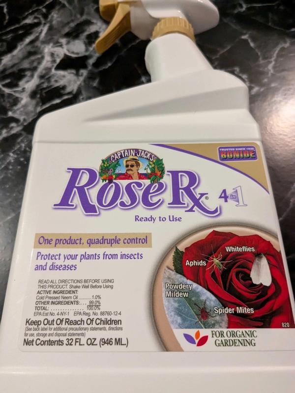Bonide Captain Jack's Rose Rx 4-in-1 Insect & Disease Control, Ready-to ...