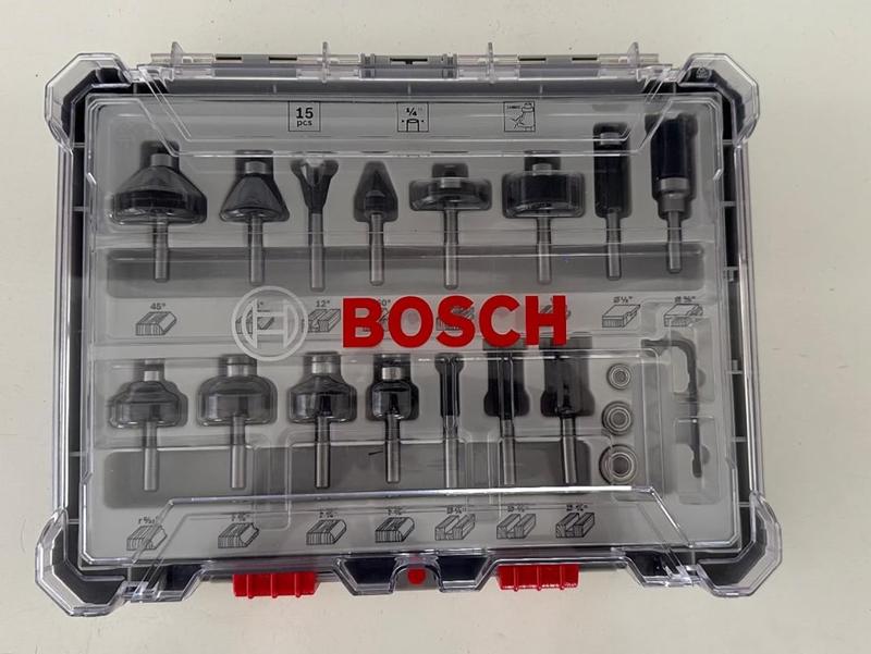 Bosch 15-Piece Carbide-tipped Router Bit Set RBS015MBS at Lowes.com