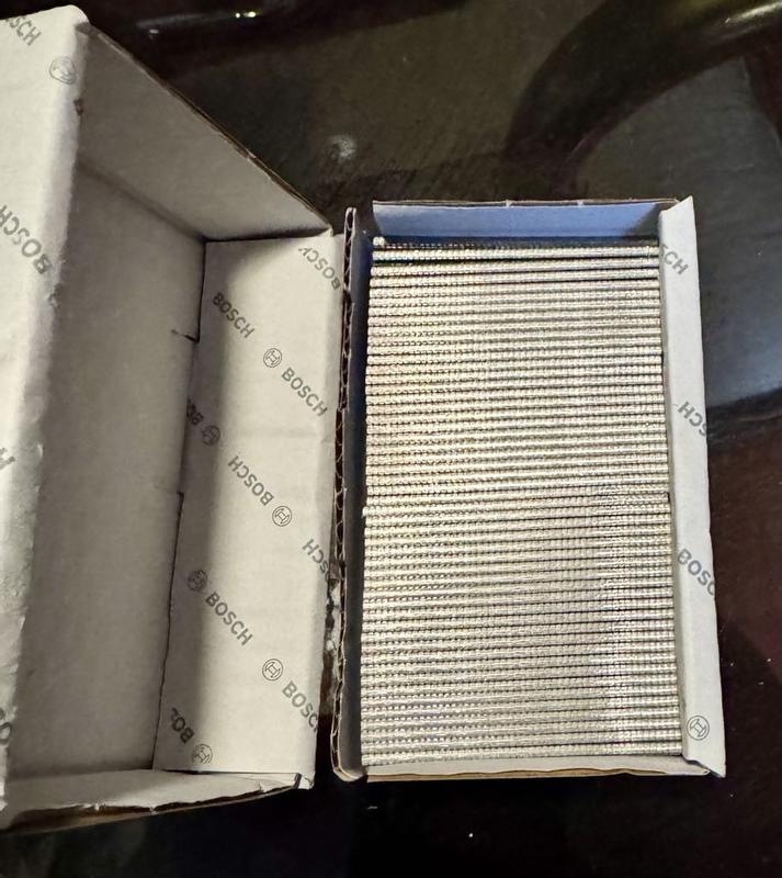 Bosch 1-in 18 -Gauge Straight Galvanized Collated Brad nails 5000 -Per ...