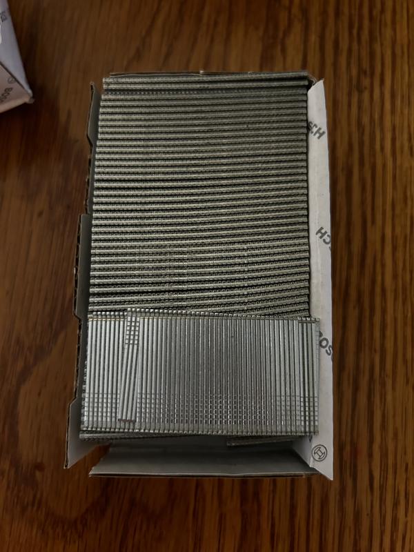 Bosch 1-in 18 -Gauge Straight Galvanized Collated Brad nails 5000 -Per ...
