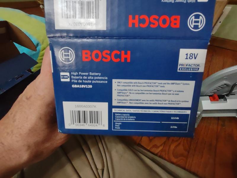 Bosch PROFACTOR 18-V Lithium Battery (12 Ah) GBA18V120 at Lowes.com