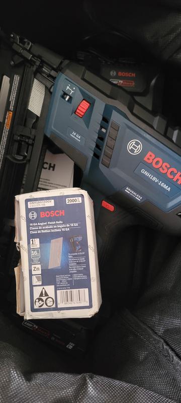 Bosch 2-1/2-in 16 -Gauge Angled Galvanized Collated Finish nails 2000 ...
